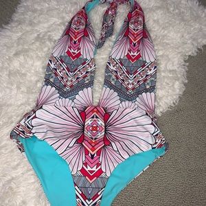 Swim | Chooks La Retro Onepiece M In Bay Red Thong | Poshmark